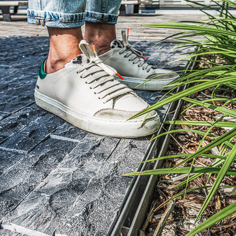 ACO Euroline Discreet Inox, afvoergoot met een fijne sleuf