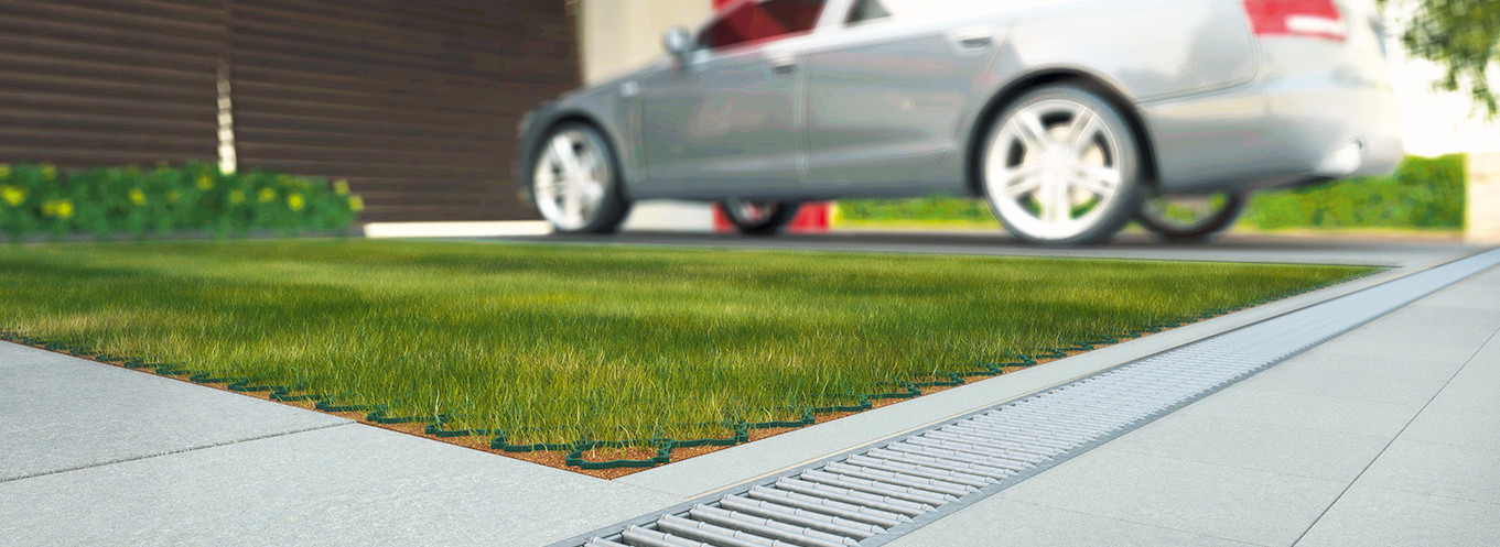 Euroline Galva, de afvoergoot met het traditionele rooster