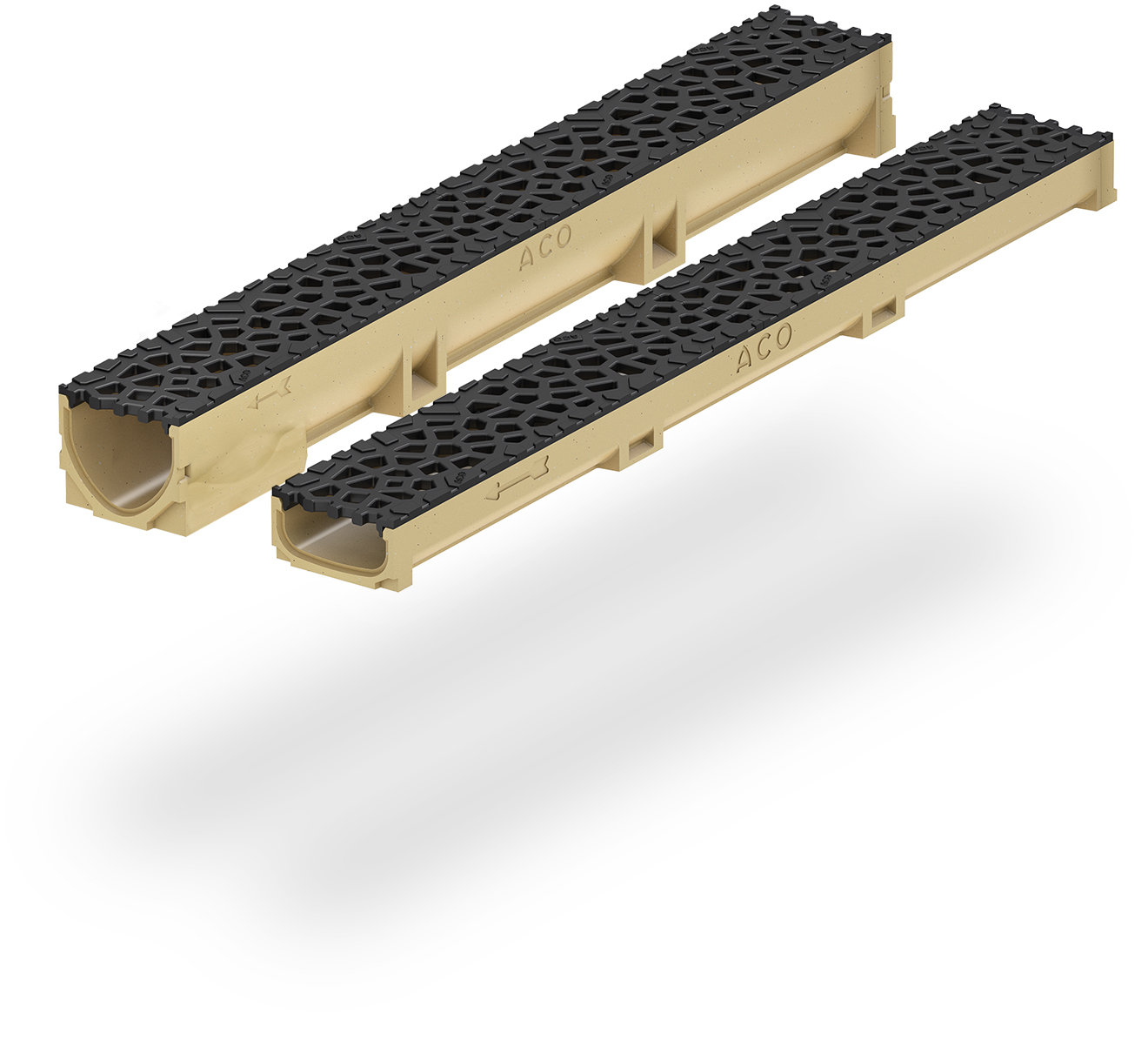 Euroline Voronoï, afvoergoot met een rooster "inspired by nature"