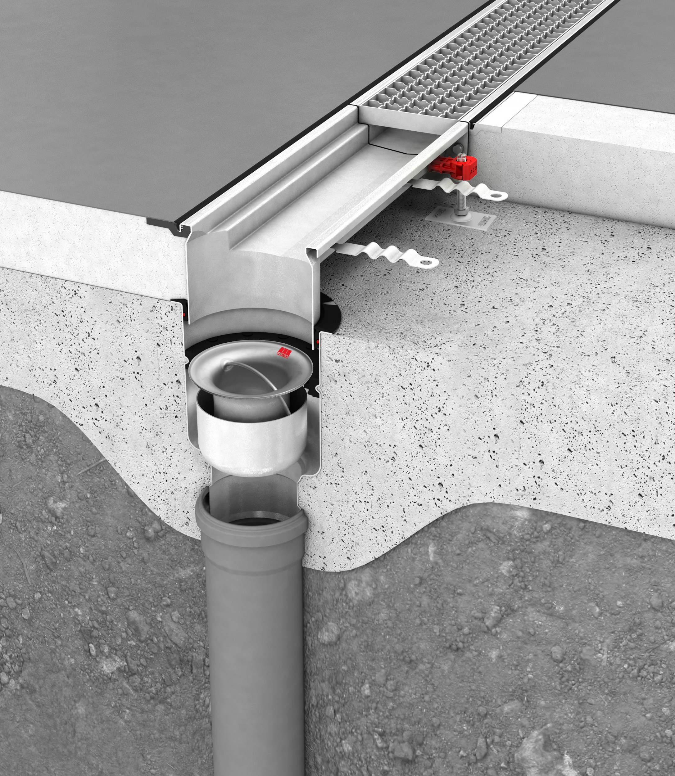 Modulaire afvoergoten voor grootkeukens en voedingsindustrie